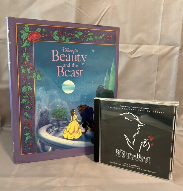 DISNEY'S BEAUTY & the Beast Book 1991 First Edition W/Dust Cover ...