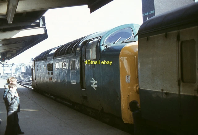 ORIGINAL 35MM SLIDE British Rail Class 55 Deltic 55003 MELD £2.99 ...
