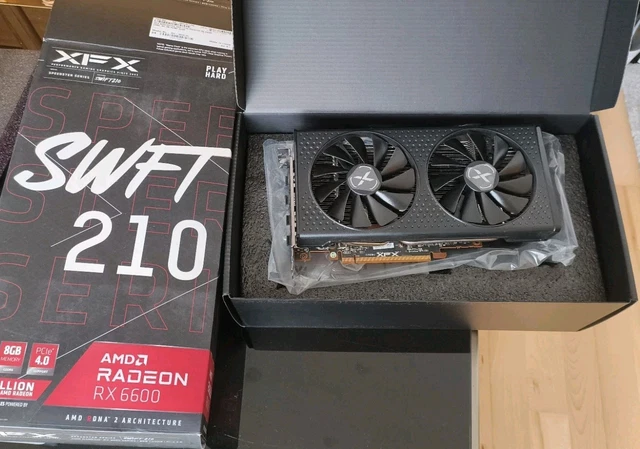 XFX SPEEDSTER SWFT 210 AMD Radeon RX 6600 Core Gaming 8GB GDDR6 ...