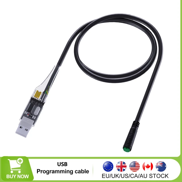 BAFANG MID MOTOR USB Programming Cable 5 Pins for BBS01B BBS02B E-Bike £10.95 - PicClick UK
