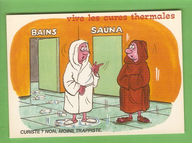 ALEXANDRE CARTE POSTALE ILLUSTRATEUR dessin Humour CURES THERMALES ...