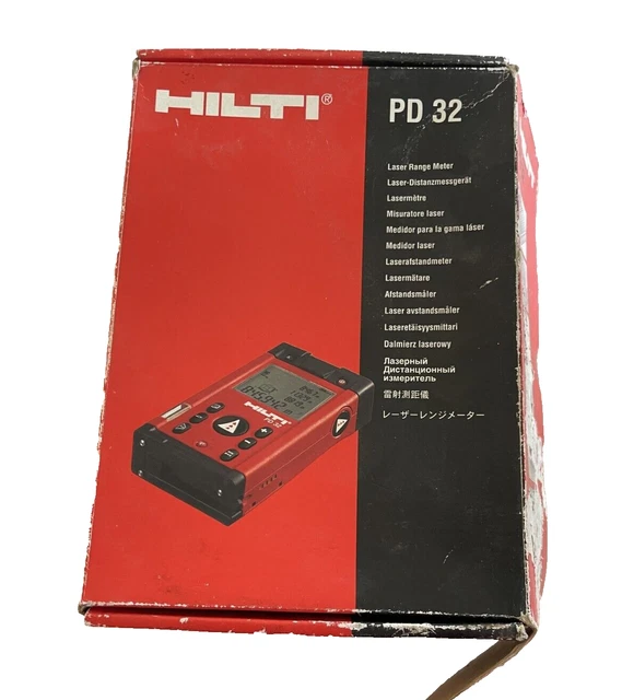 HILTI PD 32 Doseur Laser Calcul Zones Volumes Distances Manuel Et ...
