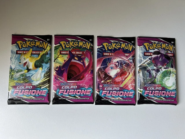 X4 COLPO FUSIONE Artset ITA Sealed Bustine Pokemon Booster Pack ...