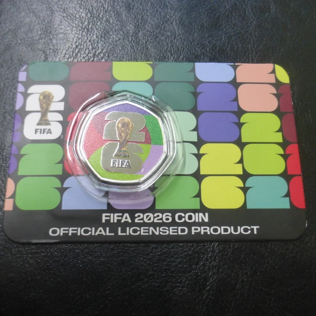 FIFA WORLD CUP Official 2026 50c Coin Silver Plated £9.95 - PicClick UK