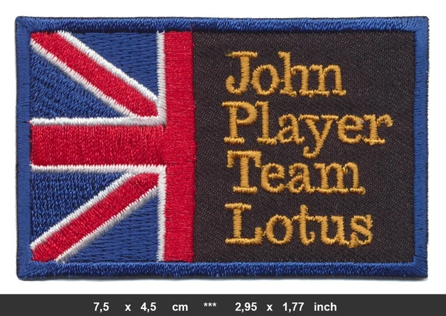 JOHN PLAYER AUFNÄHER Patch Formel 1 Racing Team Lotus Rennsport F1 ...