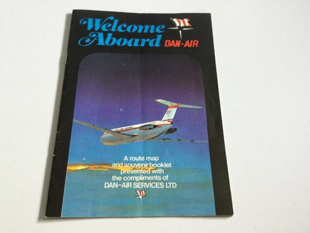 WELCOME ABOARD DAN-AIR Route Map and Duty Free Price List £15.95 ...
