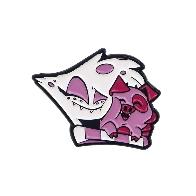 HAZBIN HOTEL ANGEL Dust And Fat Nuggets Cuddling Together And Smiling ...