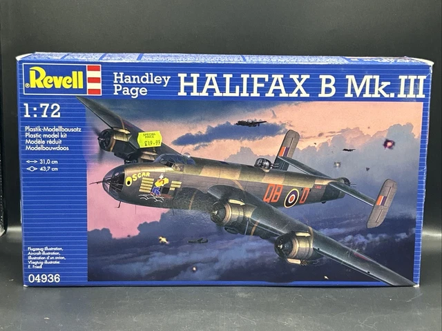 REVELL 1/72 HANDLEY Page Halifax B Mk.III 04936 *Sealed Contents* £29. ...