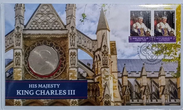 2025 50C PNC His Majesty King Charles III Postal Numismatic Cover Fifty ...