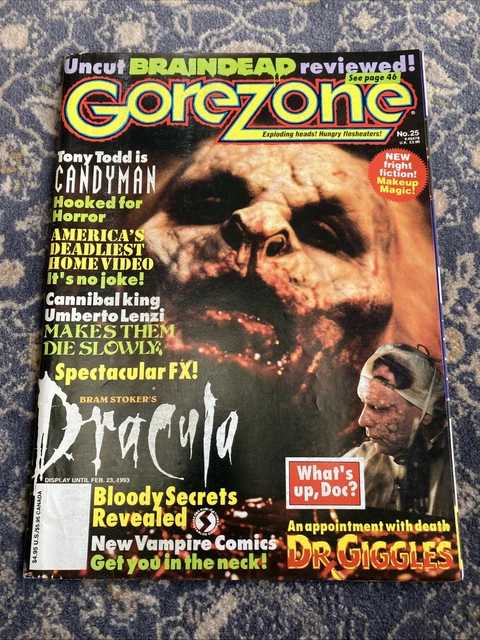 GOREZONE # 25 (HORROR MAGAZINE) Includes Posters £5.92 - PicClick UK