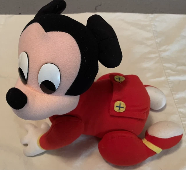 DISNEY 1995 MICKEY Mouse Touch Crawl Toy Rare Vintage Collectors Baby ...