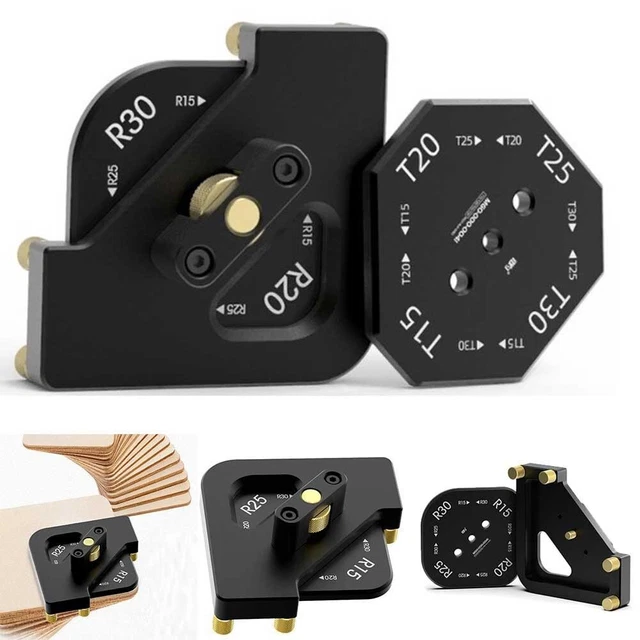 OUTIL DE MENUISERIE pratique modèle de coin rayon gabarit filet ...