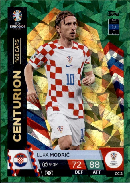 EURO EM GERMANY 2024 Trading Card CC 3 - Luka Modric - Centurion ...