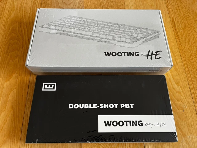 WOOTING 80HE KEYBOARD, PCR Plastic case, ISO UK Layout + PBT Keycaps ...
