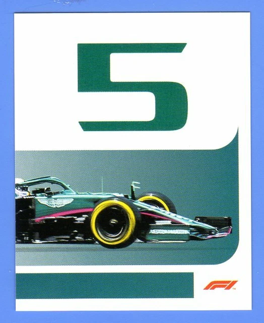TOPPS OFFICIAL F1 Sticker Formula 1 2021 #88 Aston Martin 5 Front ...