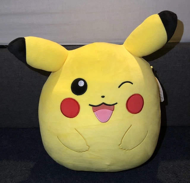 Squishmallows Pokemon Winking Pikachu 14 Large Plush Soft Toy Brand