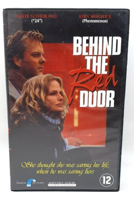 BEHIND THE RED Door VHS, 2001 Kiefer Sutherland, Carrell (DIR) Dutch Ex ...