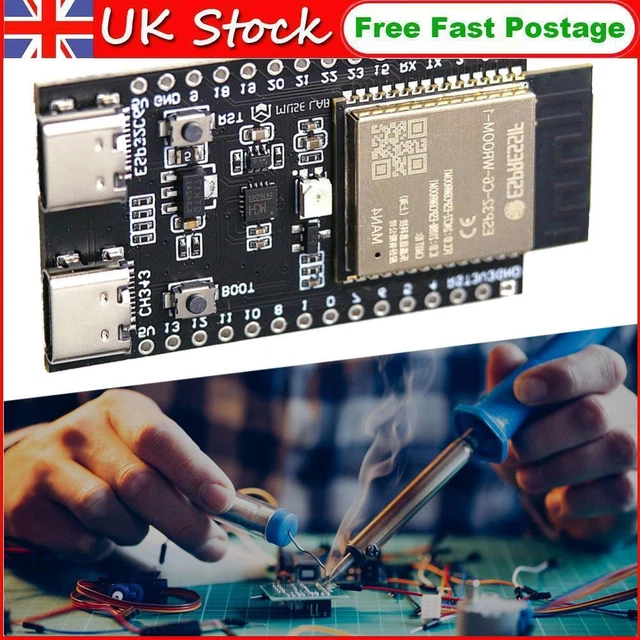Esp32 C6 Core Board Dual Type C Esp32 C6 Wroom 1 Demo Board Risc V 512kb Sram £11 39 Picclick Uk