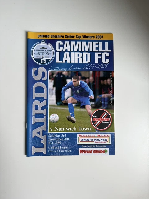 RARE CAMMELL LAIRD v NANTWICH TOWN FOOTBALL PROGRAMME £4.50 - PicClick UK