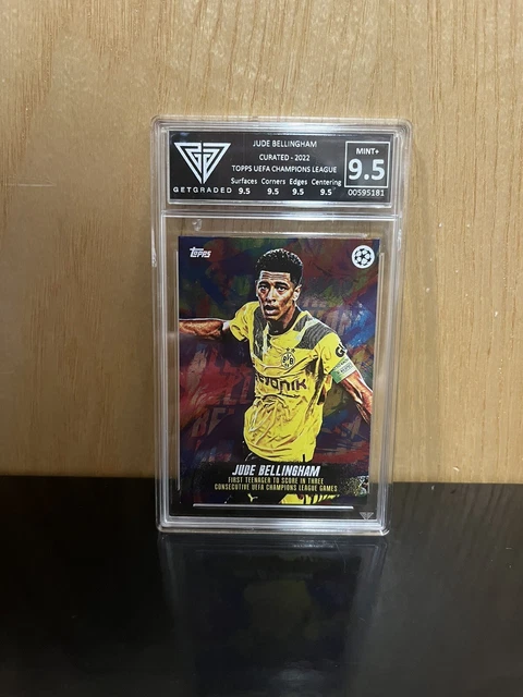 TOPPS JUDE BELLINGHAM PLATINUM CURATED SET JUDE BELLINGHAM PSA 9.5 ...