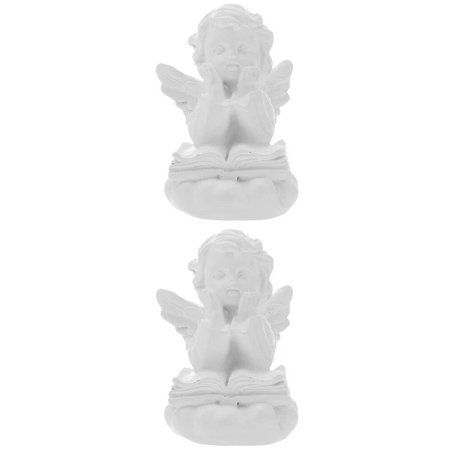 2 PACK STATUA Di Angelo Bianco Arredamento D'epoca Nordico Decorare EUR ...