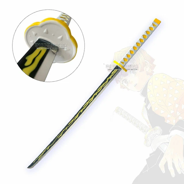 DEMON SLAYER ZENITSU Agatsuma PU Foam Cosplay Sword $23.90 - PicClick AU
