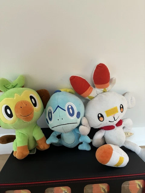 POKÉMON GALAR STARTER trio plushies £19.99 - PicClick UK