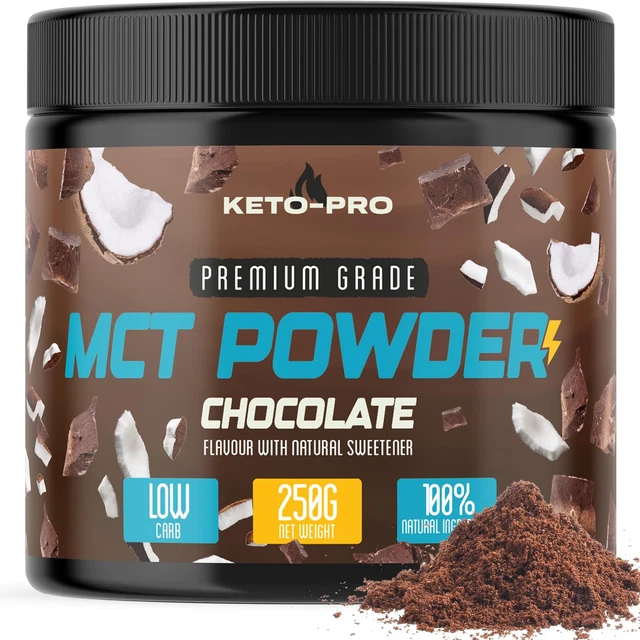 KETO-PRO MCT POWDER 250g | Premium C8 Keto Coffee Creamer | MCT Creamer ...