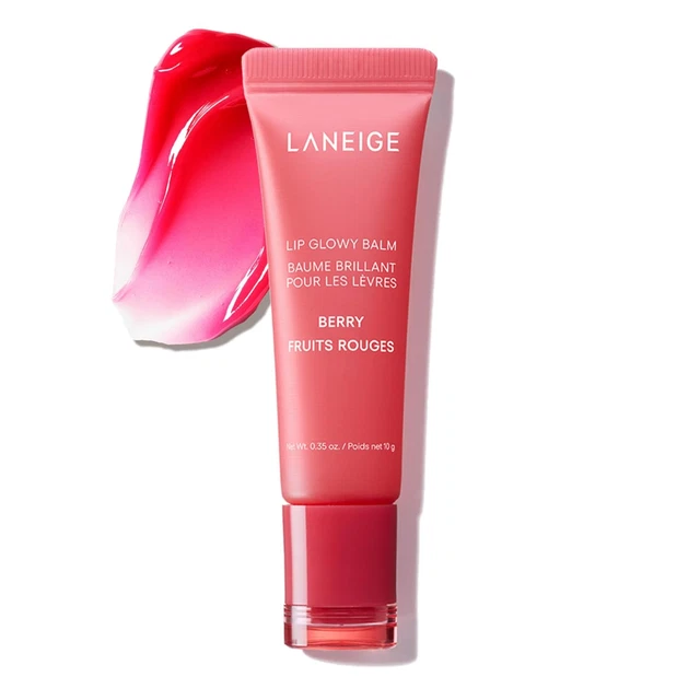 LANEIGE LIP GLOWY Balm Sheer Tinted Lip Moisturizer with Shea Butter ...