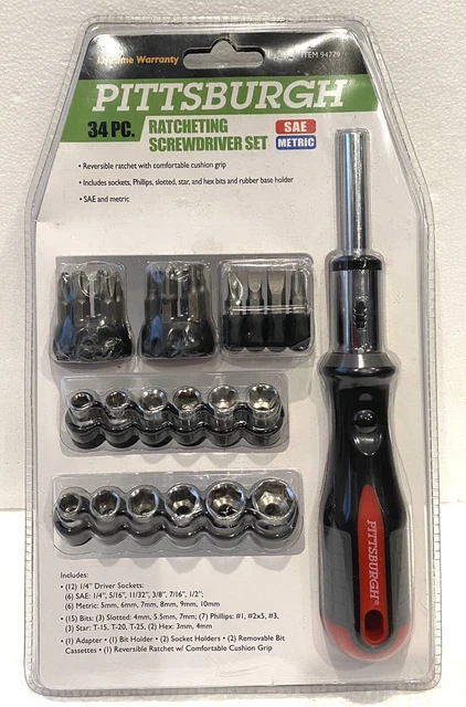 Pittsburgh ratcheting screwdriver set store