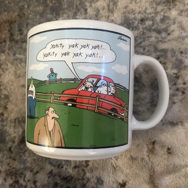 THE FAR SIDE Gary Larson Mug Yakity Yak Yak Cows VTG £13.97 - PicClick UK