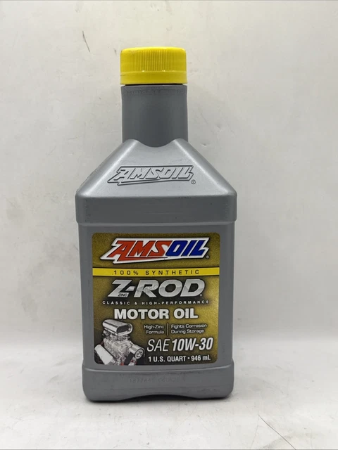 AMSOIL Z-ROD® 10W-30 Synthetic Engine Motor Oil 1 quart 10w30 Z Hot Rod ...