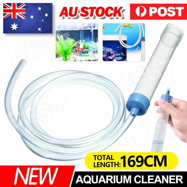 FISH TANK AQUARIUM Gravel Cleaner Syphon Vacuum Water Water Filter Wih ...