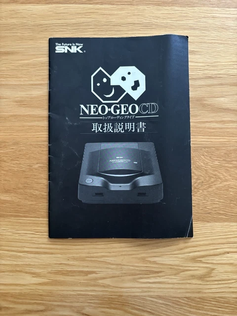 NEO GEO CD Top Loader Console Manual Only! SNK Original MINOR DAMAGE ...