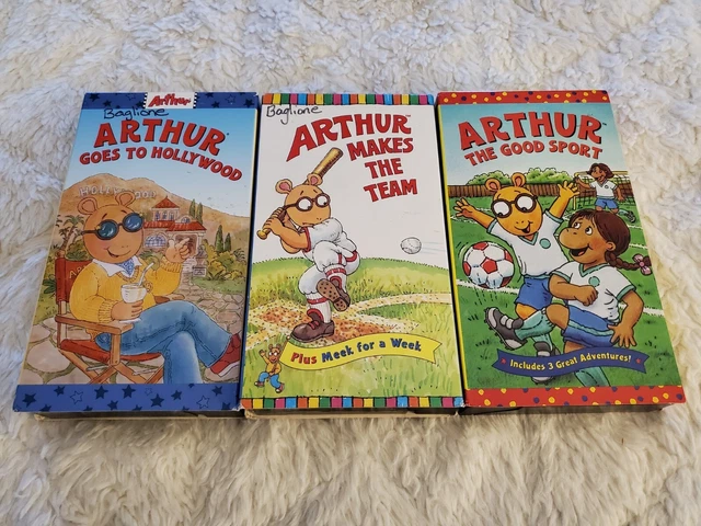 ARTHUR 3 VHS Lot MAKES THE TEAM Goes To Hollywood THE GOOD SPORT ...