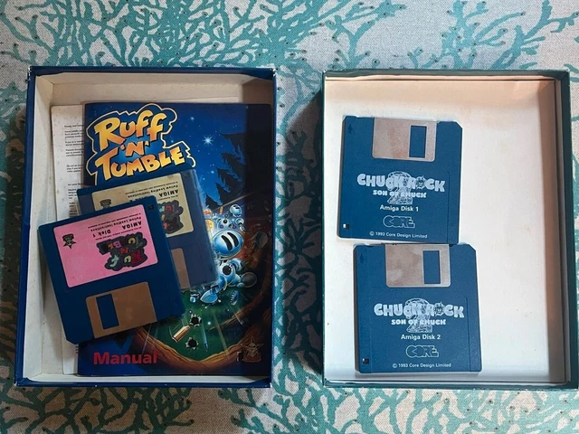JEUX AMIGA RUFF n tumble Chuck Rock 2 EUR 129,00 - PicClick FR
