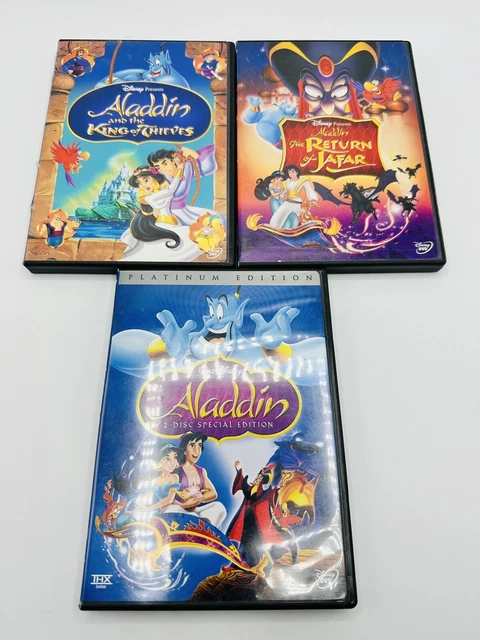 WALT DISNEY ALADDIN DVD Lot Of 3 £7.62 - PicClick UK