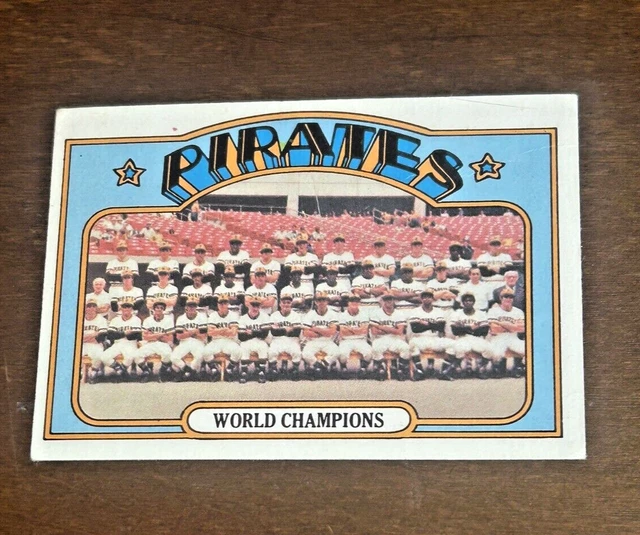 CARTE DE BASEBALL par équipe Pittsburgh Pirates 1972 Topps 1972 Topps ...