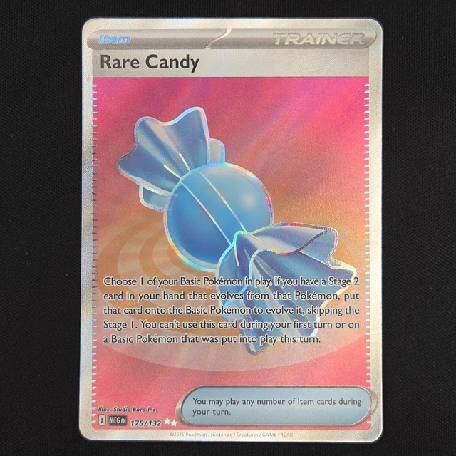 POKÉMON TCG CARD Rare Candy 175/132 Mega Evolutions Full Art - NM £6.00 ...