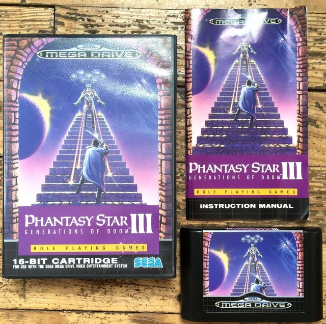 PHANTASY STAR III Generations of Doom COMPLET SEGA MEGADRIVE PAL UK CIB ...