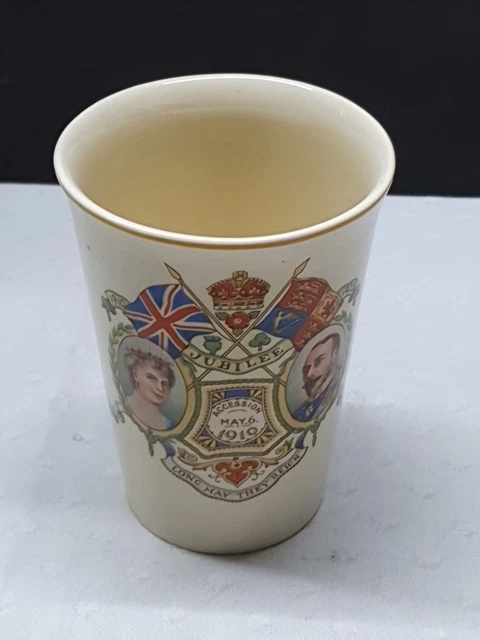 BEAKER, 1910 1935, Jubilee Long May They Reign, Woods Ivory Ware (C1) £ ...