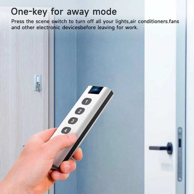 FOR ZIGBEE 4 Key Scene Switch for Tuya with Remote and 12 Mode Smart ...