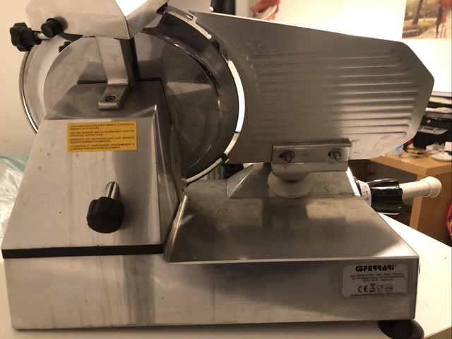 MEAT SLICER WITH 25 mm Blade - Fixed Sharpener £669.70 - PicClick UK