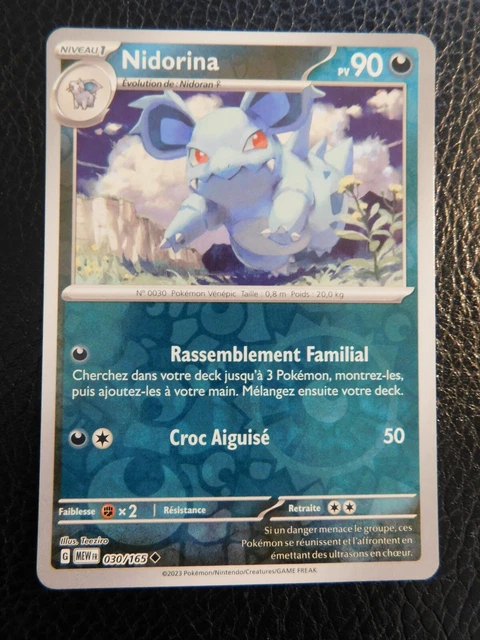 NIDORINA REVERSE - Pokémon 030/165 Ev3.5 Ecarlate Et Violet Mew 151 Neuf Fr EUR 1,00 - PicClick FR