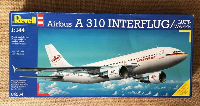 REVELL NR. 04254 Airbus A310 Interflug DDR Luftwaffe Modellbausatz 1 : 144 EUR 90,00 - PicClick DE