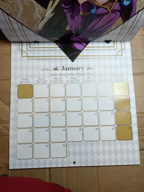 GRUPO ERIK JOJO'S Bizarre Adventure Wall Calendar 2024 12" x 12" | 12 ...