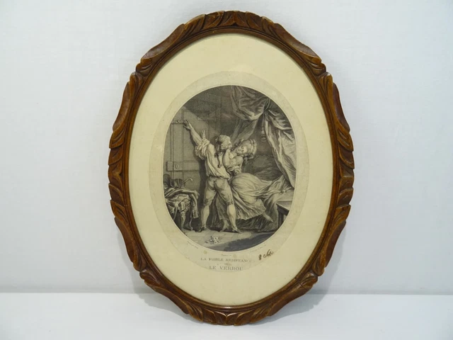 ANCIENNE GRAVURE FRAGONARD Le Verrou 1785 Xviii Eme Siecle Old Engraving EUR 80,00 - PicClick FR