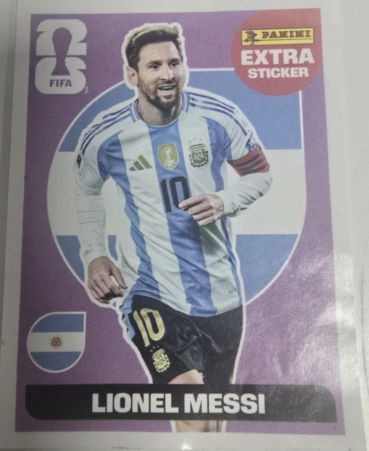 PANINI FIFA WORLD Cup 2026 Extra Sticker – Lionel Messi (Argentina ...