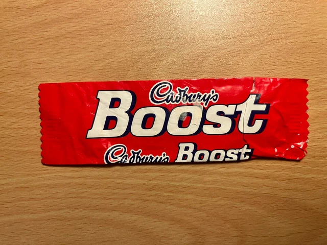 VINTAGE CADBURYS BOOST Chocolate Bar Wrapper 1980’s Empty Sweet Wrapper ...