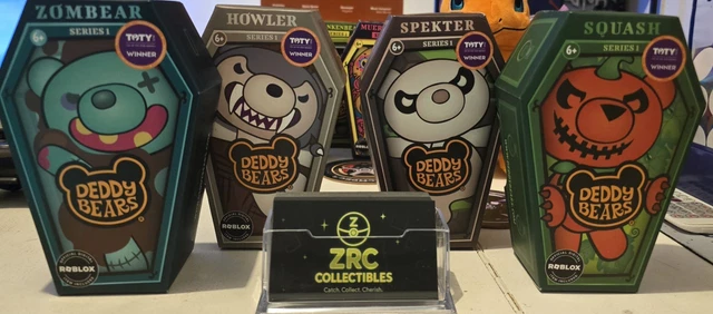DEDDY BEARS ZOMBEAR, Howler, Spekter, Squash Series 1 Brand New Sealed ...